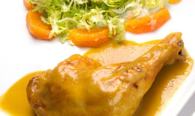 Pollo a la naranja